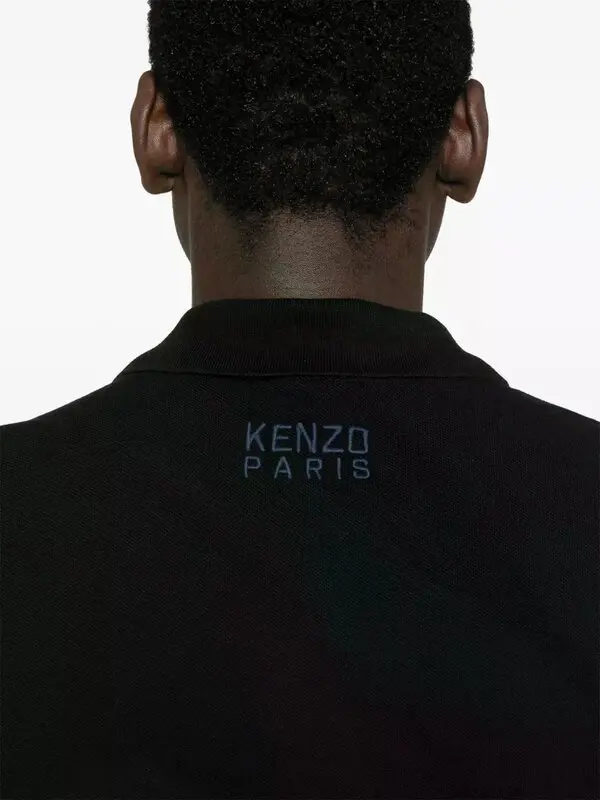 Kenzo Happy Tiger Polo Shirt - Black