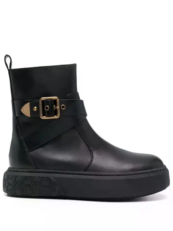 Pinko Leather Ankle Boots