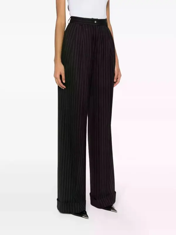 Dolce & Gabbana Pinstriped Wide-leg Trousers