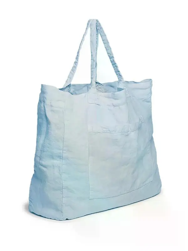 ONCE MILANO Linen Tote Bag - Blue