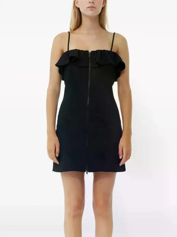 GANNI Ruffle-trim Mini Dress