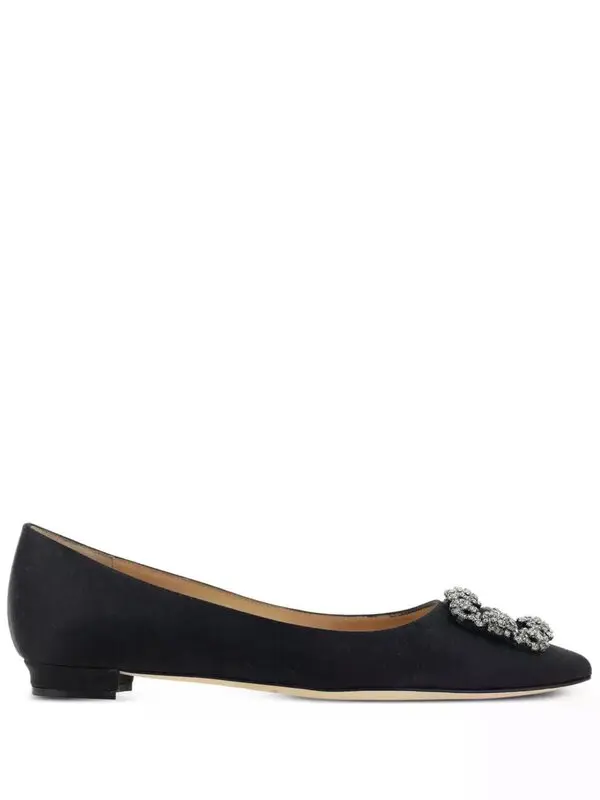 Manolo Blahnik Hangisiflat Loafers - Black