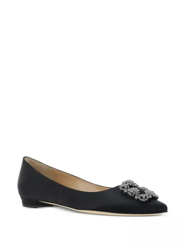 Manolo Blahnik Hangisiflat Loafers - Black
