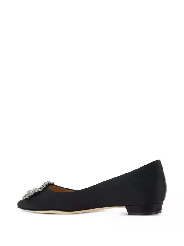 Manolo Blahnik Hangisiflat Loafers - Black