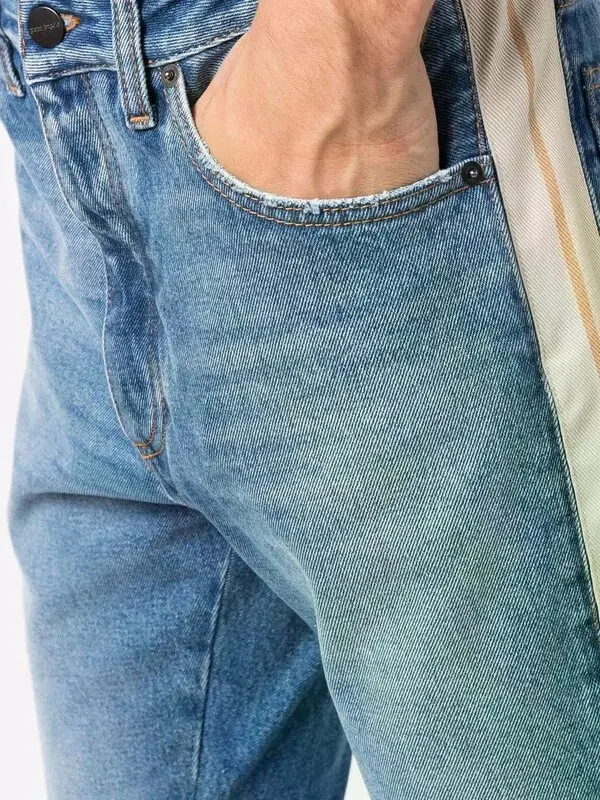 Palm Angels Side-stripe Straight-leg Jeans