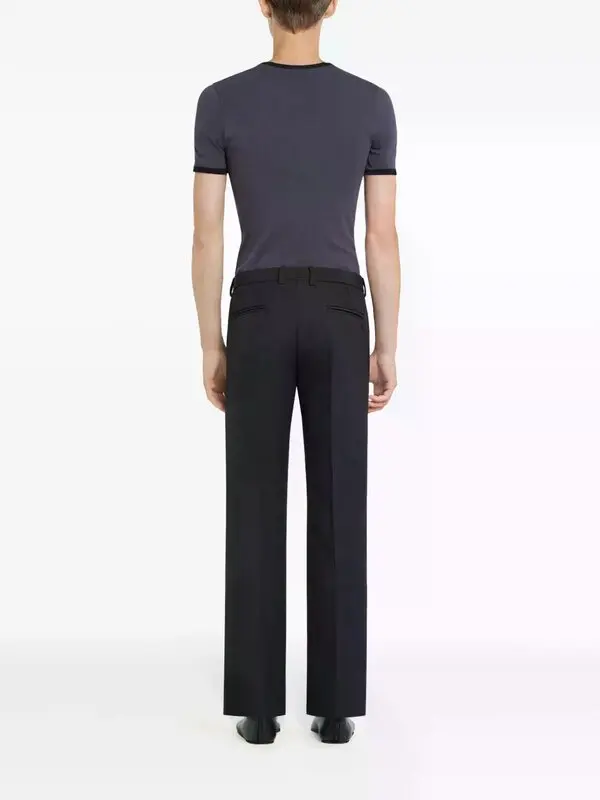 COURREGES Signature Contrast T-shirt - Black
