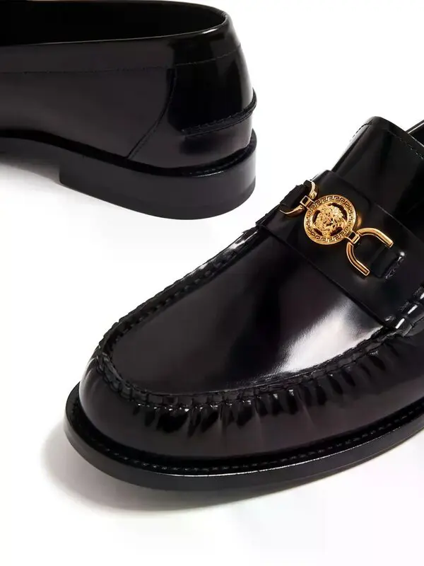 Versace Medusa '95 Leather Loafers - Black