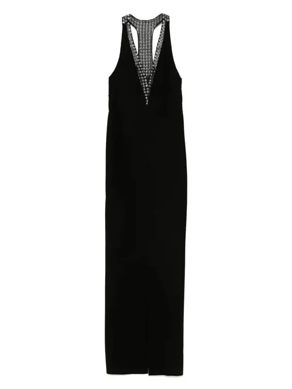Max Mara Sequin-embellished Maxi Dress - Black