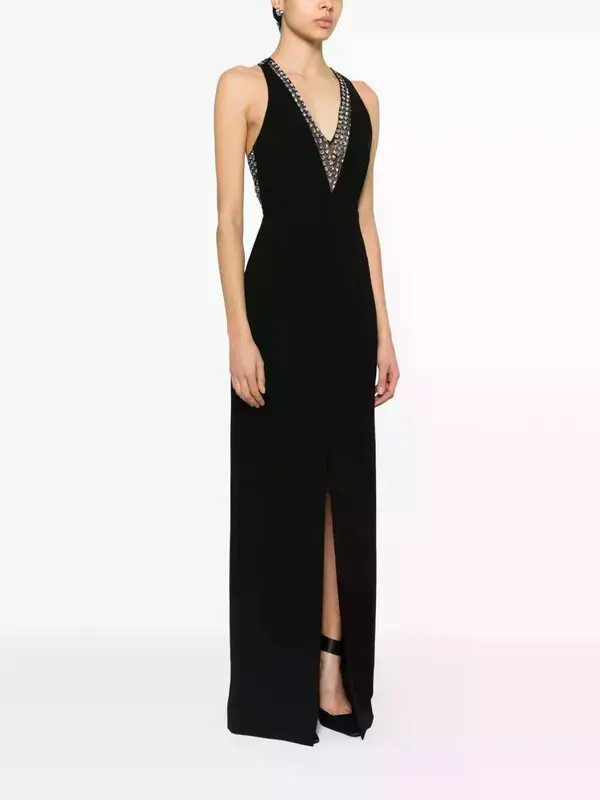 Max Mara Sequin-embellished Maxi Dress - Black