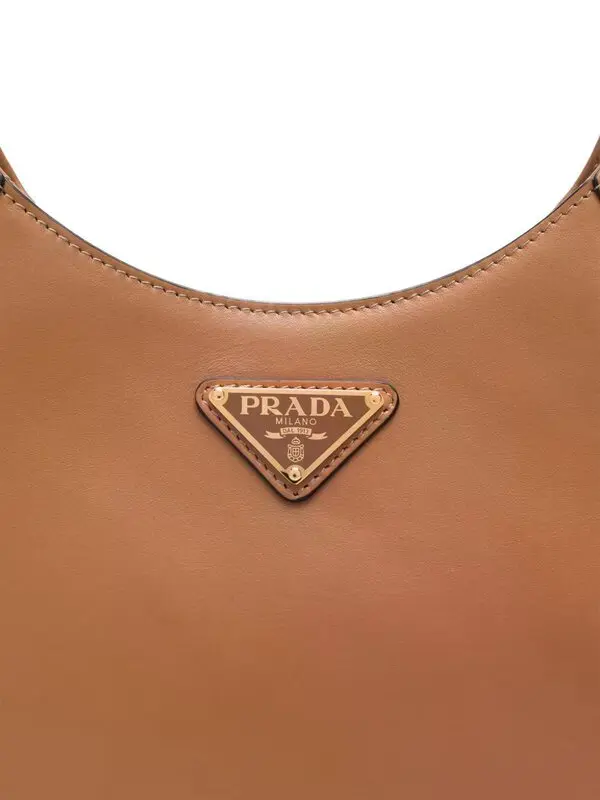 Prada City Leather Shoulder Bag - Brown