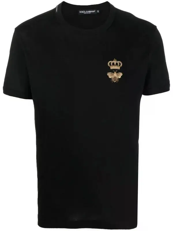 Dolce & Gabbana Motif-detail T-shirt - Black
