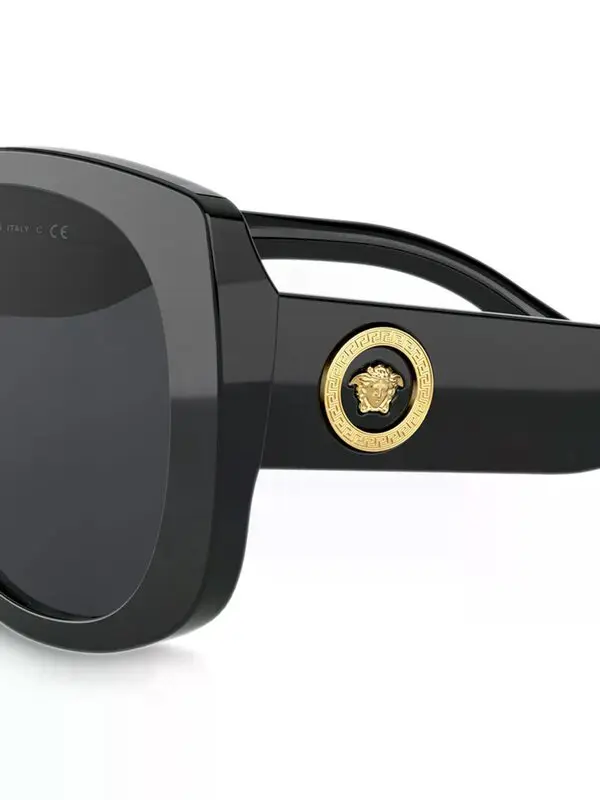 Versace Medusa Icon Square-frame Sunglasses - Black