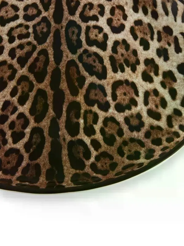 Dolce & Gabbana Porcelain Leopard-print Platter