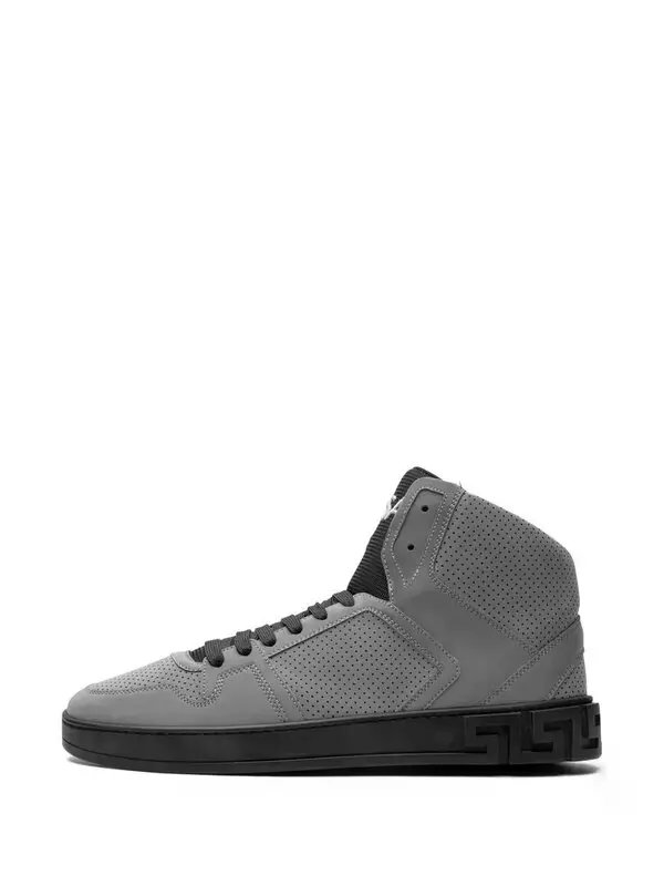 Versace Greca Embossed High-top Sneakers