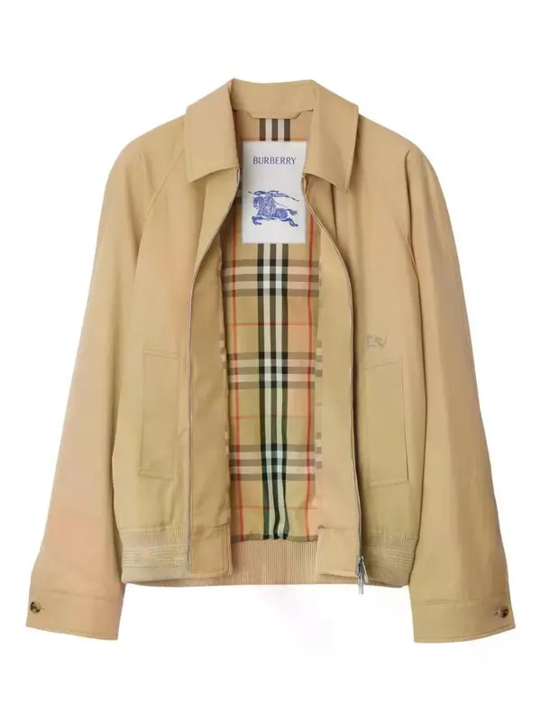 Burberry Cotton Gabardine Harrington Jacket