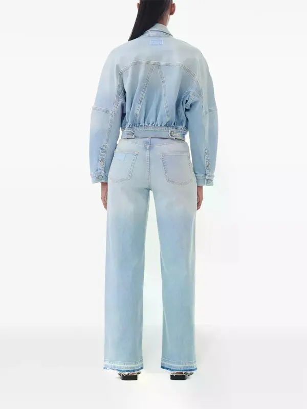 GANNI Cropped Denim Jacket