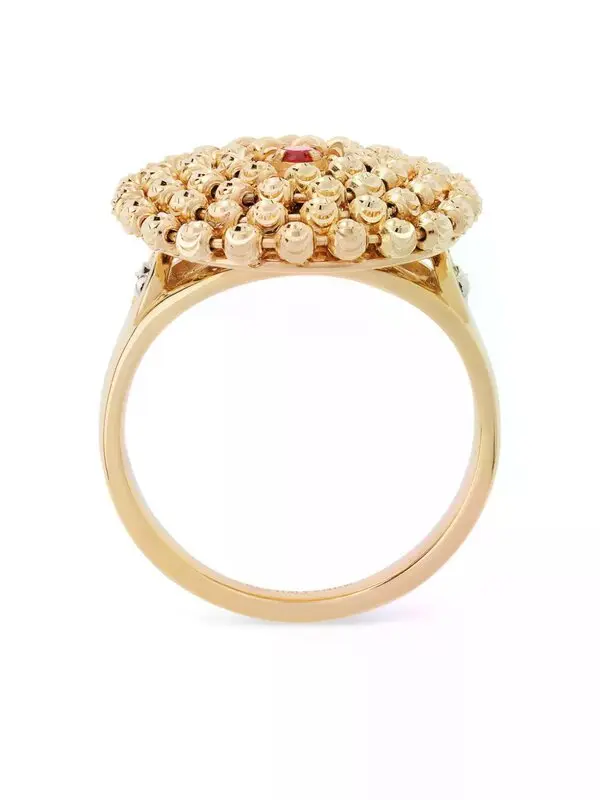 OFFICINA BERNARDI 18kt Yellow Mimosa Ruby Ring - Gold