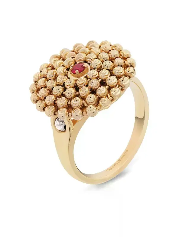 OFFICINA BERNARDI 18kt Yellow Mimosa Ruby Ring - Gold