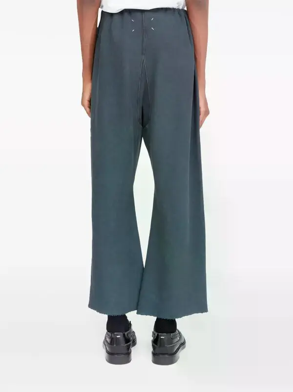 MAISON MARGIELA Wide-leg Cotton Track Pants - Blue