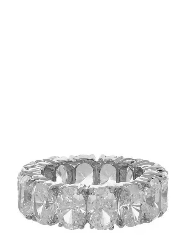 FANTASIA BY DESERIO 14kt White Gold Eternity Ring - Silver