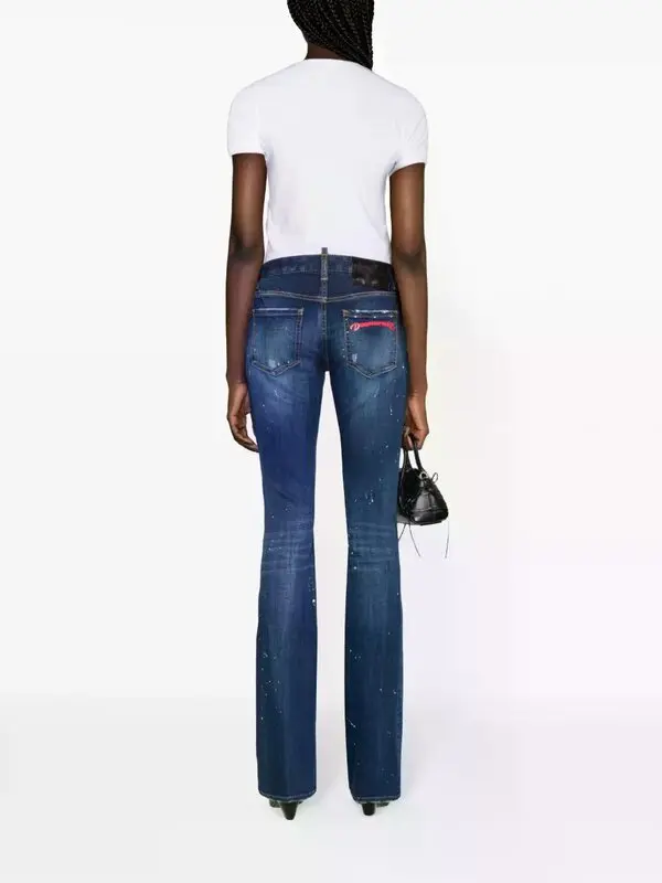Dsquared2 Twiggy Mid-rise Flared Jeans