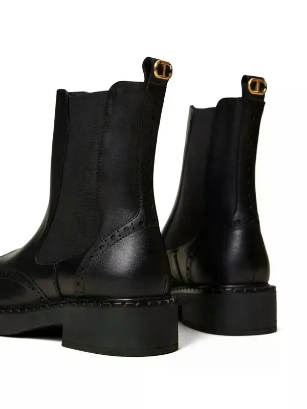 TWINSET 40mm Leather Chelsea Boots