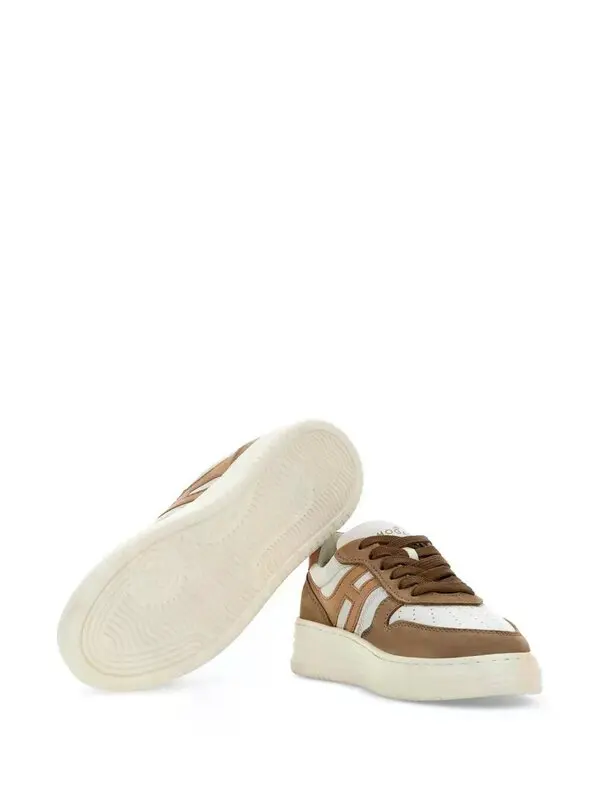 Hogan Logo-embellished Leather Sneakers - Brown