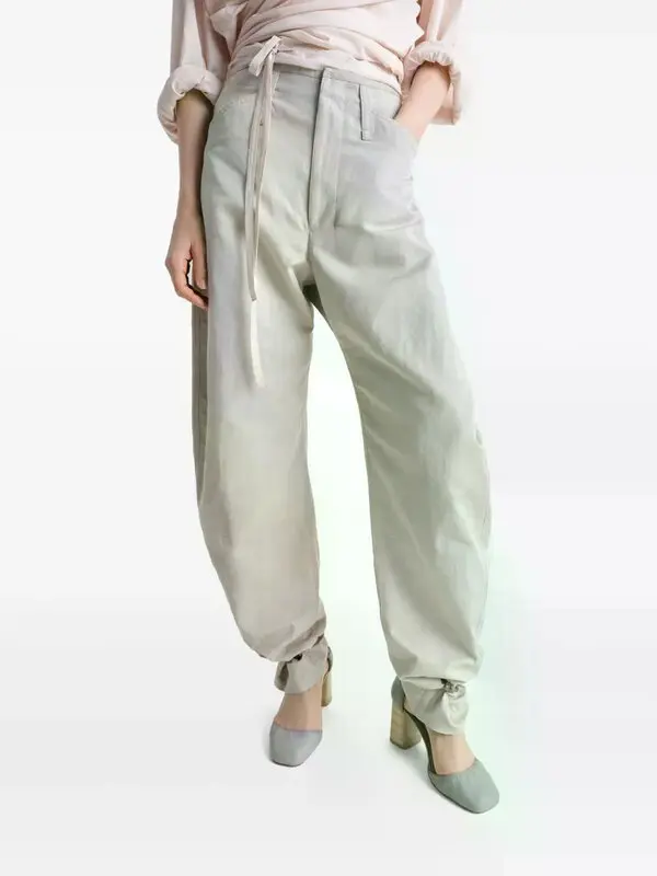LEMAIRE Fluid Tapered Trousers - Neutrals