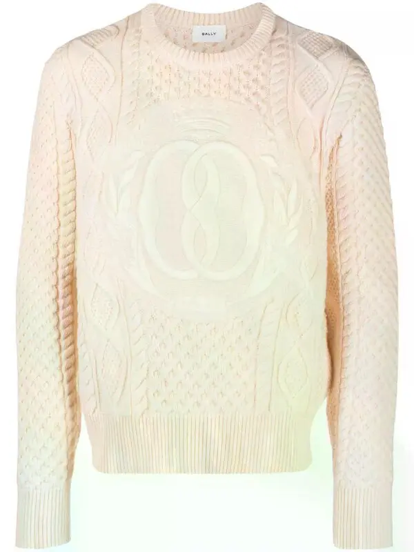 Bally Intarsia-knit Logo Wool Jumper
