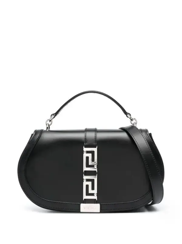 Versace Greca Goddess Leather Shoulder Bag