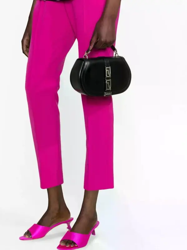 Versace Greca Goddess Leather Shoulder Bag