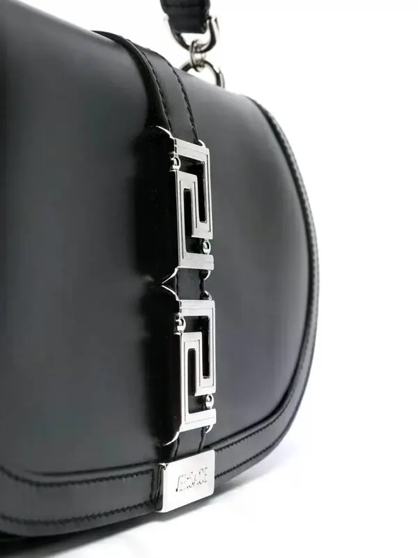 Versace Greca Goddess Leather Shoulder Bag