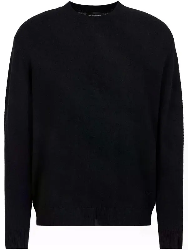 Emporio Armani Chevron-knit Sweater