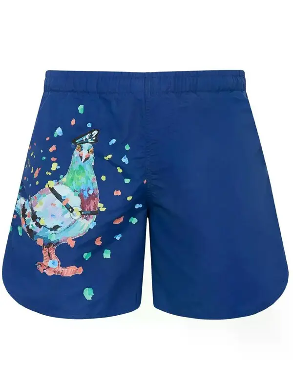 JW Anderson Pigeon Swim Shorts - Blue