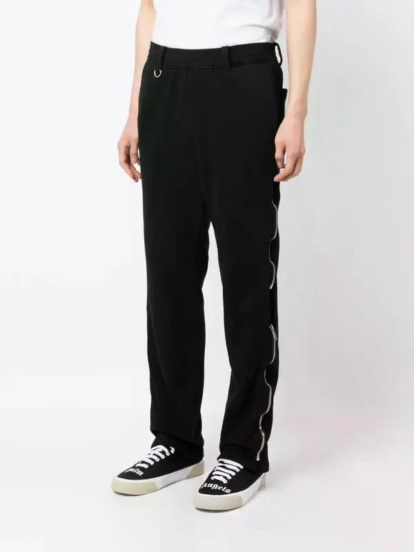 Undercover Straight-leg Trousers With Logo Patch
