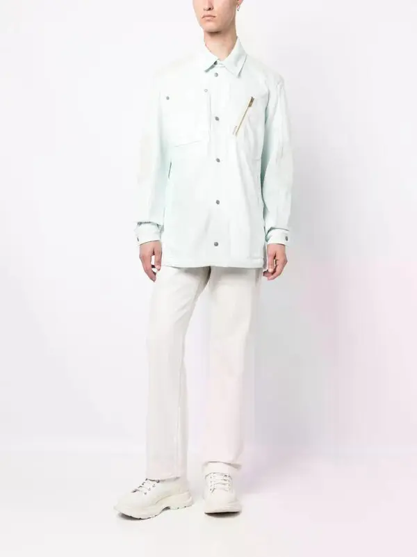 OBJECTS IV LIFE Multi-pocket Shirt Jacket - Blue