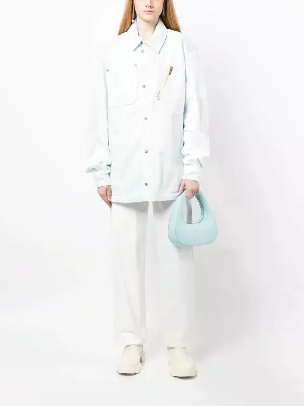 OBJECTS IV LIFE Multi-pocket Shirt Jacket - Blue