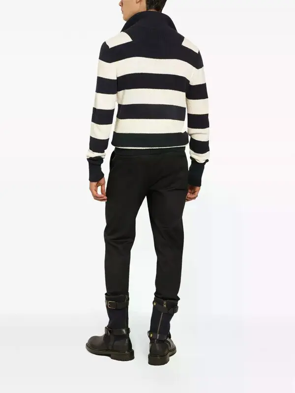 Dolce & Gabbana Slim-cut Cotton Trousers - Blue