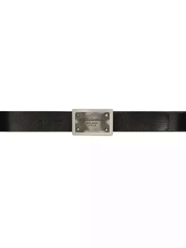 Dolce & Gabbana Logo-buckle Leather Belt