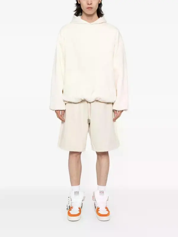 Off-White Diag-stripe Cotton Track Shorts - Neutrals