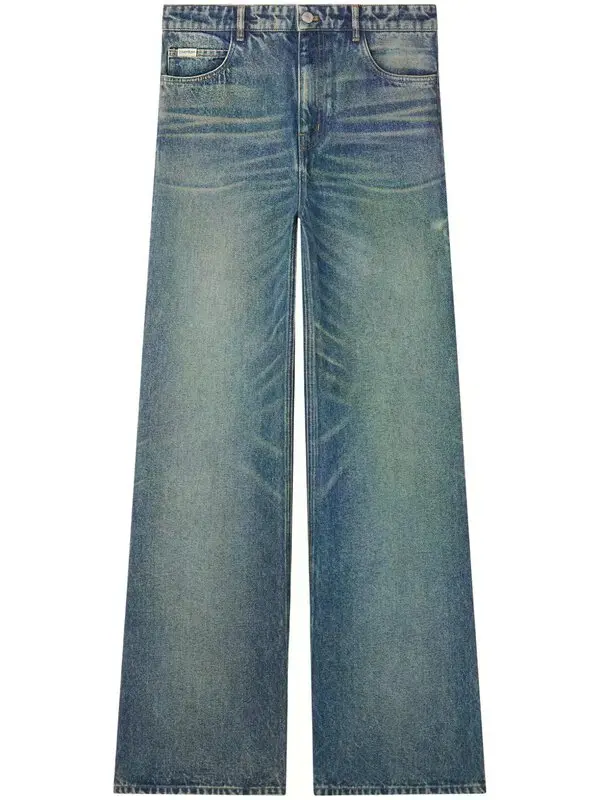 COURREGES Mid-rise Wide-leg Jeans