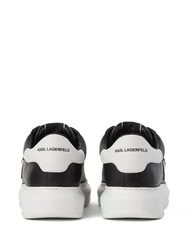 Karl Lagerfeld Ikon Nft Kapri Leather Sneakers - Black