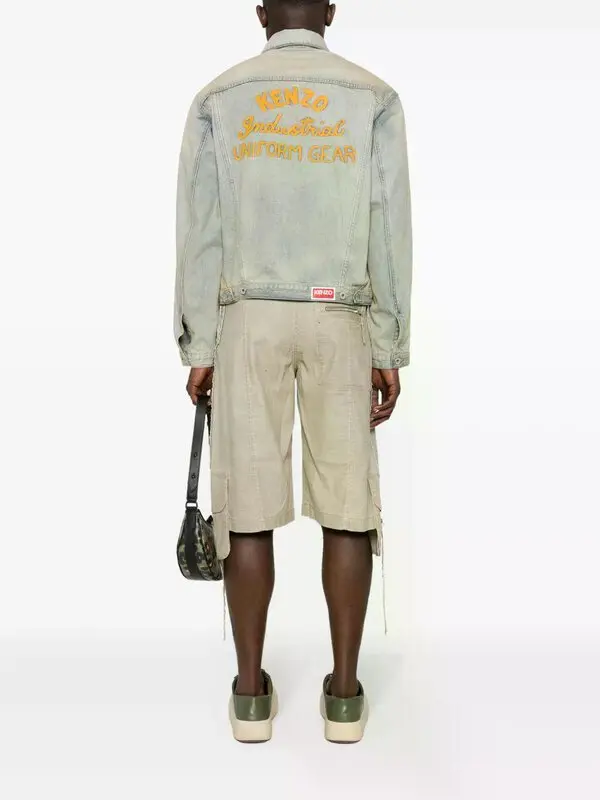 Kenzo Drawn Varsity Denim Jacket