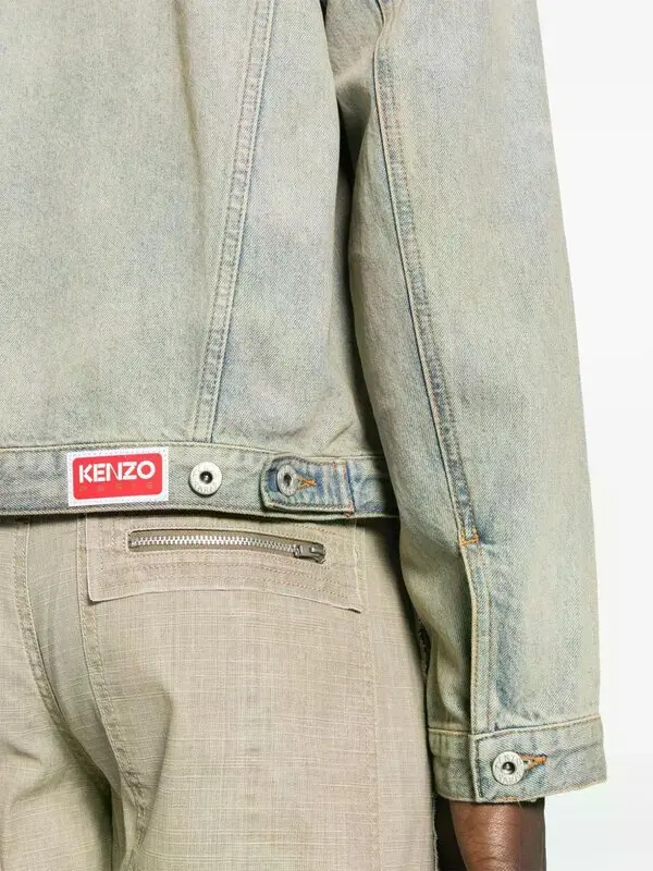 Kenzo Drawn Varsity Denim Jacket