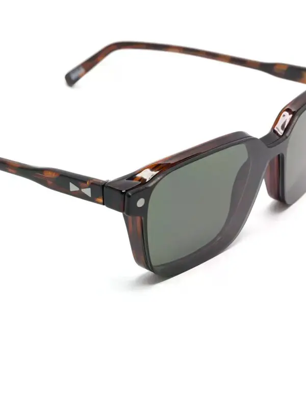SNOB Logo-engraved Square Frame Glasses