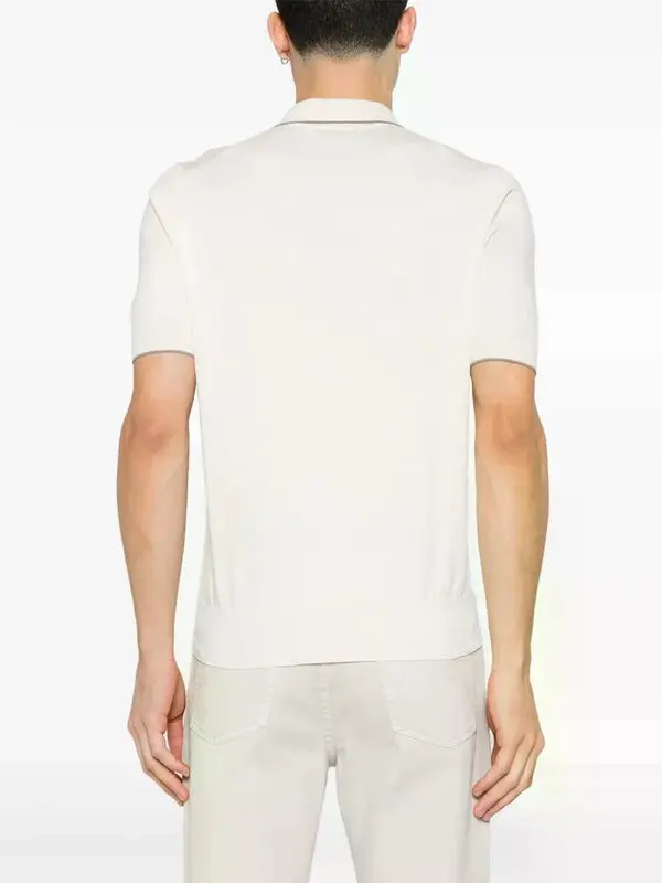 Brunello Cucinelli Contrast-trim Polo Shirt