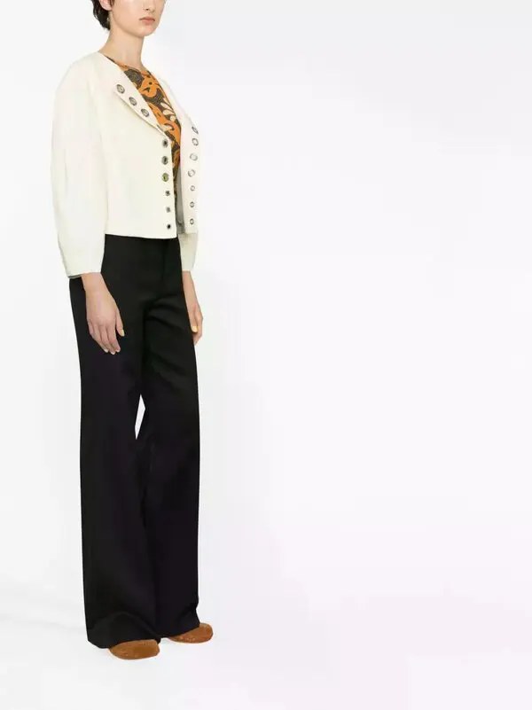 Chloé Flared Silk Trousers