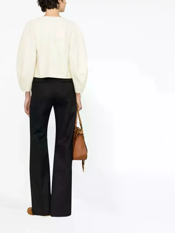 Chloé Flared Silk Trousers