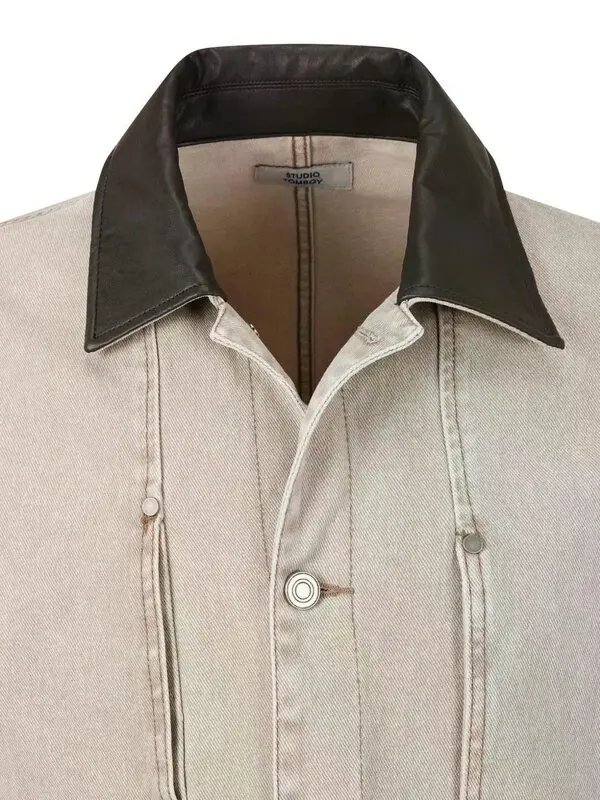 STUDIO TOMBOY Contrast-collar Jacket