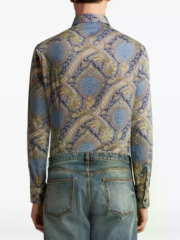 Etro Abstract-print Cotton Shirt